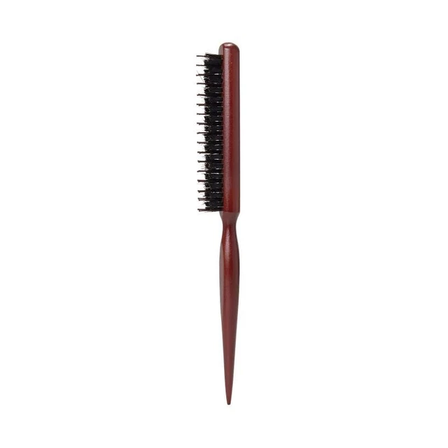 HAIRDRESSING TEASING COMB Brush With Boar Anti-Static Teeth Sectioning ...