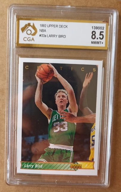 LARRY BIRD UPPER Deck 1992/93 - #33a CGA 8.5 NM MINT+ not PSA EUR 48,49 ...