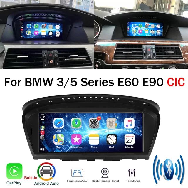 POUR BMW SÉRIE 3/5 E60 E90 CIC Autoradio Autoradio Carplay Android Auto ...