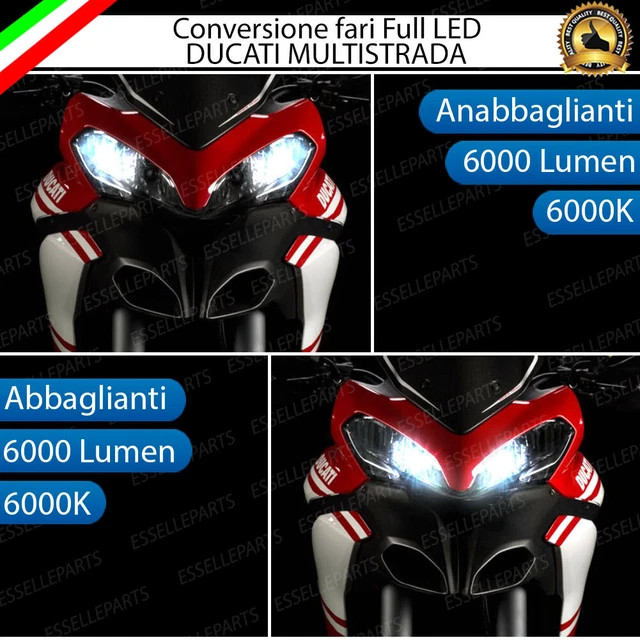 CONVERSIONE FARO LED Ducati Multistrada 950 1200 Anabbagliante ...