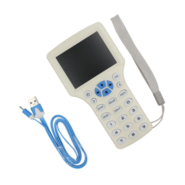 HANDHELD RFID/NFC SMART Card Reader Elevator Writer Copier IC ID Sensor ...