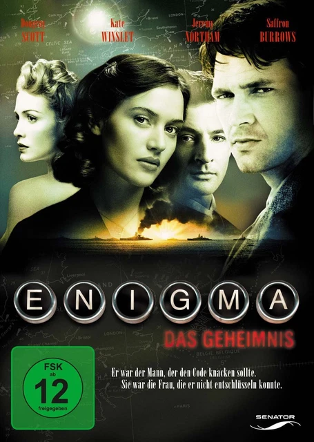 ENIGMA DVD KATE Winslet Jeremy Northam Saffron Burrows Thriller EUR 6,95 - PicClick IT