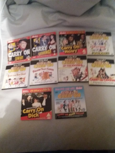 10 X CARRY on film newspaper promo dvd's £4.99 - PicClick UK