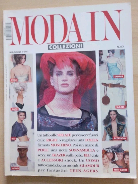 MODA IN, RIVISTA mensile n.63 di Maggio 1991 EUR 40,00 - PicClick IT