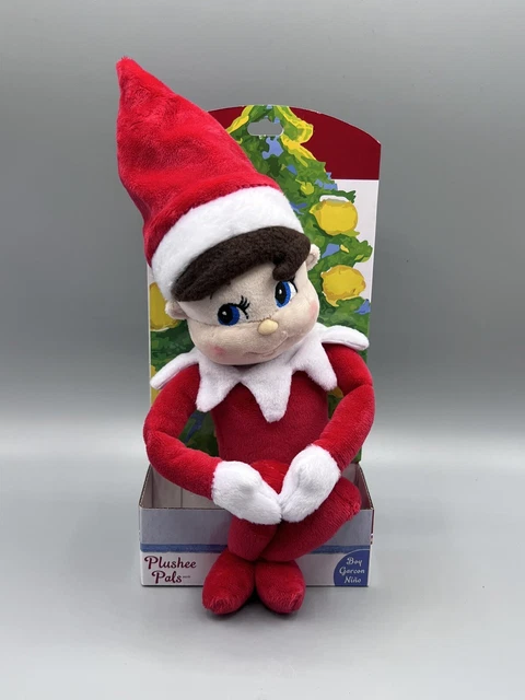 17and Elf On The Shelf Plushee Pal Blue Eyed Boy Doll Light Tone Plush 3270