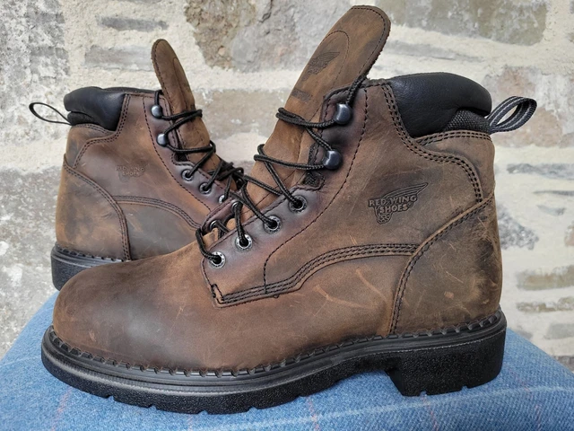 RED WING SHOES 2206 Brown Suede Leather, Steel Toe Cap, UK size 8 £124. ...