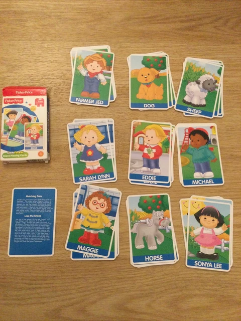 FISHER PRICE LITTLE People Giant Playing Cards $3.69 - PicClick