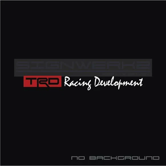 TRD RACING DEVELOPMENT Decal Sticker Toyota New 2 colors Pair EUR 16,00 ...
