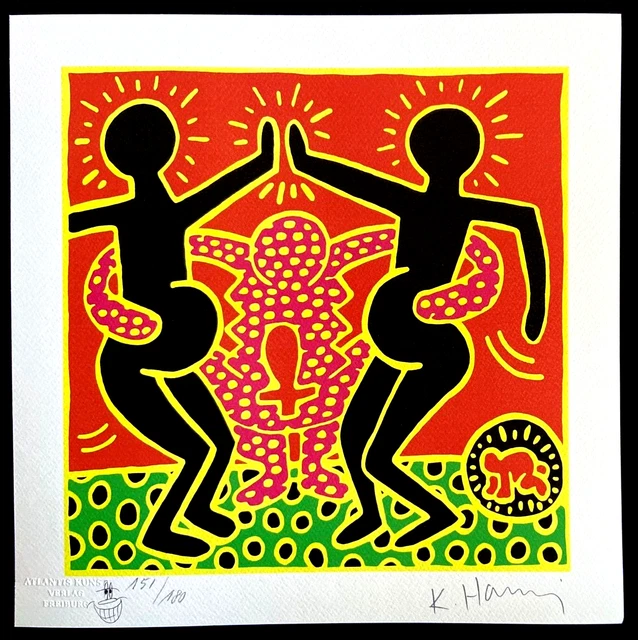 KEITH HARING LITOGRAFIA-[TOM Wesselmann Jeff Koons Andy Warhol Basquiat] EUR 200,00 - PicClick FR