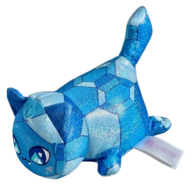 Aphmau Meemeows Sapphire Blue Cat Soft Plush Toy 6 Sparkly Kitten 13