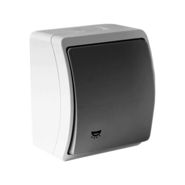 LICHTASTER TASTO-PARETE PULSANTI IP44 Grigio/Grafite 156-08 Dv 8264 EUR ...