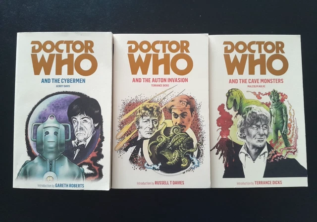 DOCTOR WHO UNREAD Target Books: The Cybermen, Auton Invasion, The Cave ...