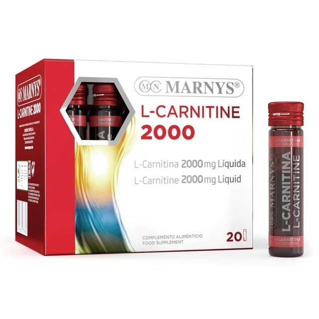 MARNYS FLÜSSIGES L-CARNITIN 2000 mg Energie & Fettstoffwechsel Vegan 20 ...