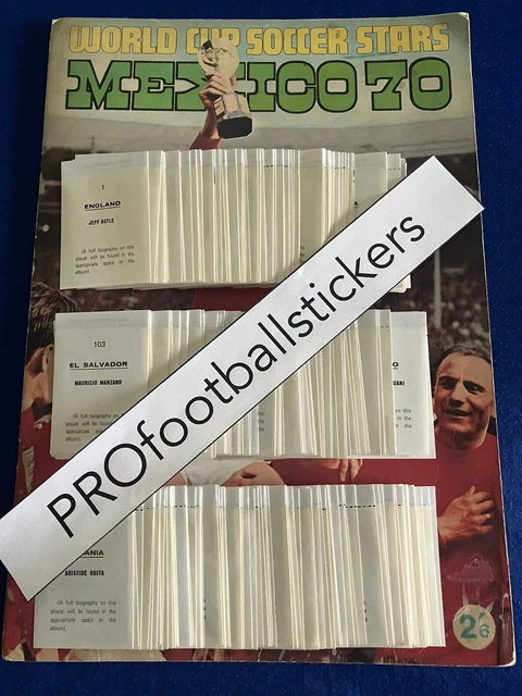 FKS MEXICO 70 World Cup Soccer Stars Football Stickers Pick Choose 4 ...