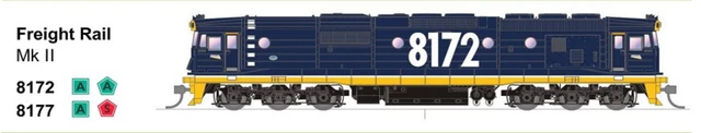 SDS MODELS, 81 Class Locomotive, HO Scale; 8172 - Freight Rail Mk2 $335 ...