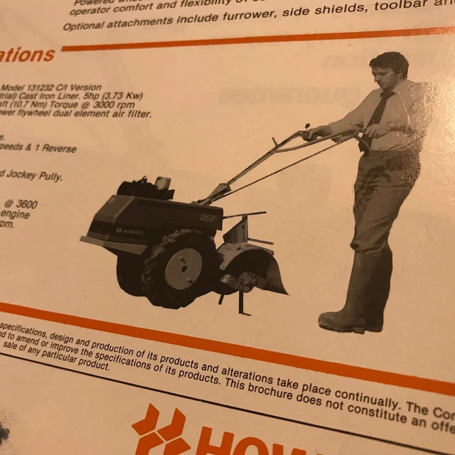 HOWARD 352 ROTAVATOR - Original 1970s Vintage Sales Brochure £9.00 ...