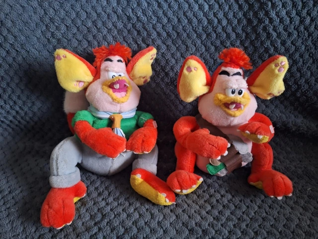 PAIR OF EMLYN the Gremlin BBC Cbeebies Soft Plush Toy TV Memorabilia ...