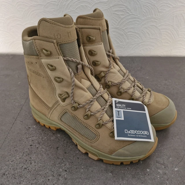 NEW LOWA ELITE Desert Combat MOD Military Boots Mens UK 10 EU 44.5 ...