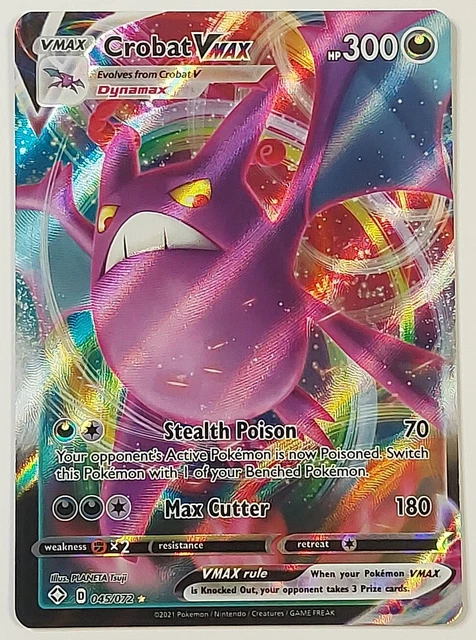 CROBAT VMAX 045/072 - Pokemon - SWSH - Shining Fates - Full Art Rare ...