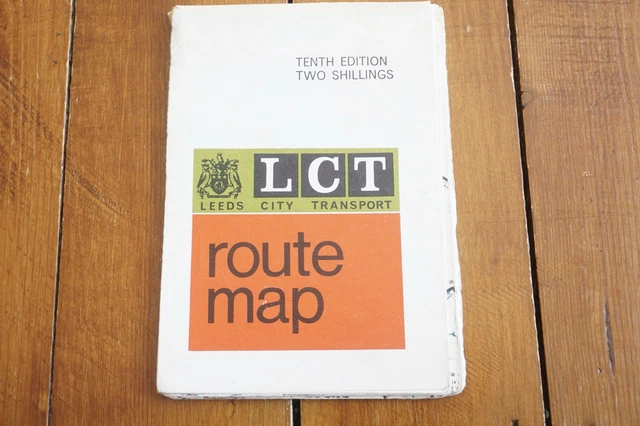 C1970 LEEDS CITY Transport Route Map Tram Bus Coach 10th Ed £11.99 ...