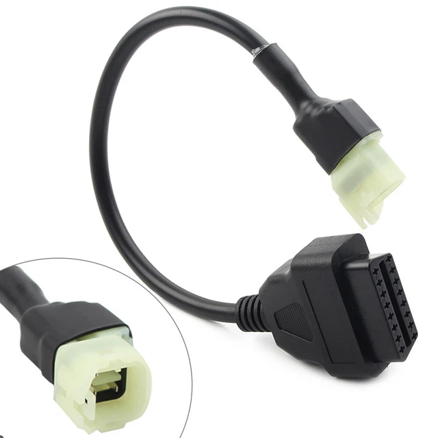 4 PIN TO 16 Pin OBD2 Cable Connectors Motorcycles Diagnostic Adapter ...