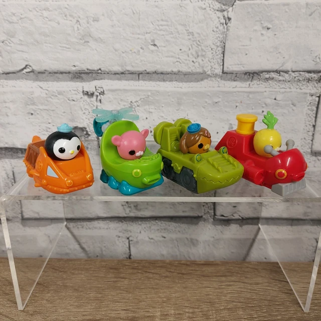 OCTONAUTS GUP SPEEDERS Octo Racers Bundle X4 Rollers Mini Gups Tunip ...