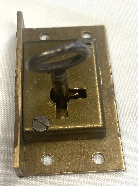 ANTIQUE GRANDFATHER / Longcase Clock Lock and Key : Working £45.00 ...