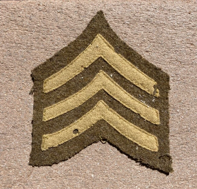 WW1 US ARMY Military Sergeant Chevron Wool Rank Patch Insignia £22.86 ...