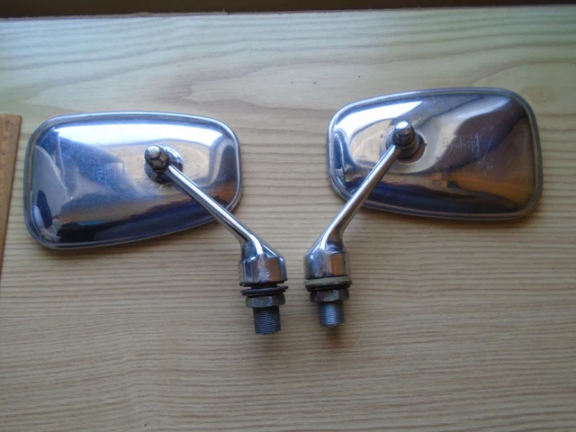 VINTAGE PAIR OF classic car wing mirrors, Shed find £31.91 - PicClick UK