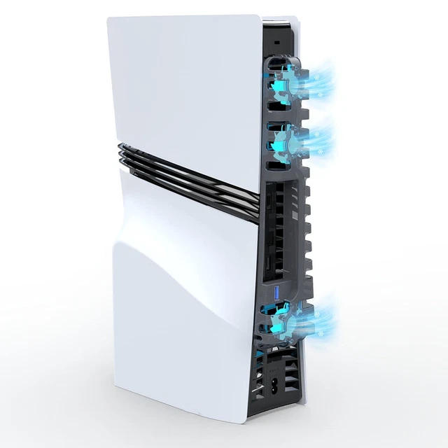 FOR PS5 PROSLIM Cooling Fan with LED Indicator and Variable Speed ...