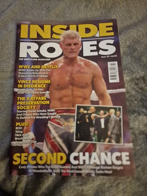 INSIDE THE ROPES magazine #42 2024 Cody Rhodes wins the Royal Rumble ...