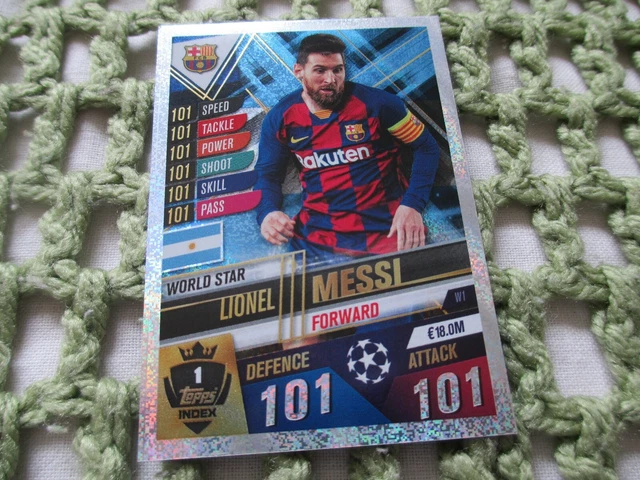 MATCH ATTAX 101 2019/20 #W1 Lionel Andres Messi 101 Hundred 100 Club ...