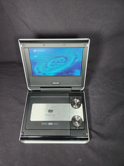 PHILIPS PT741 PORTABLE Dvd Player 7"lcd Screen Works With Ac Adapter ...