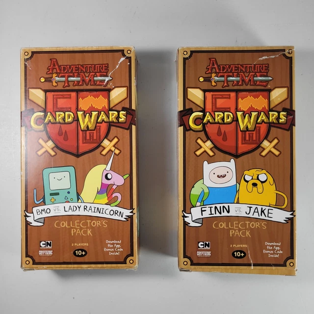 ADVENTURE TIME CARD Wars Game Finn vs Jake, BMO vs Lady Rainicorn READ ...