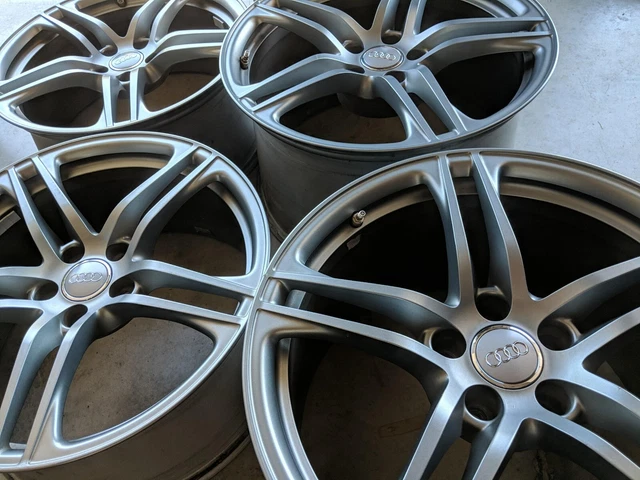 19” AUDI OEM R8 V8 V10 WHEELS RIMS STAGGERED FACTORY ORIGINAL RIMS GRAY ...