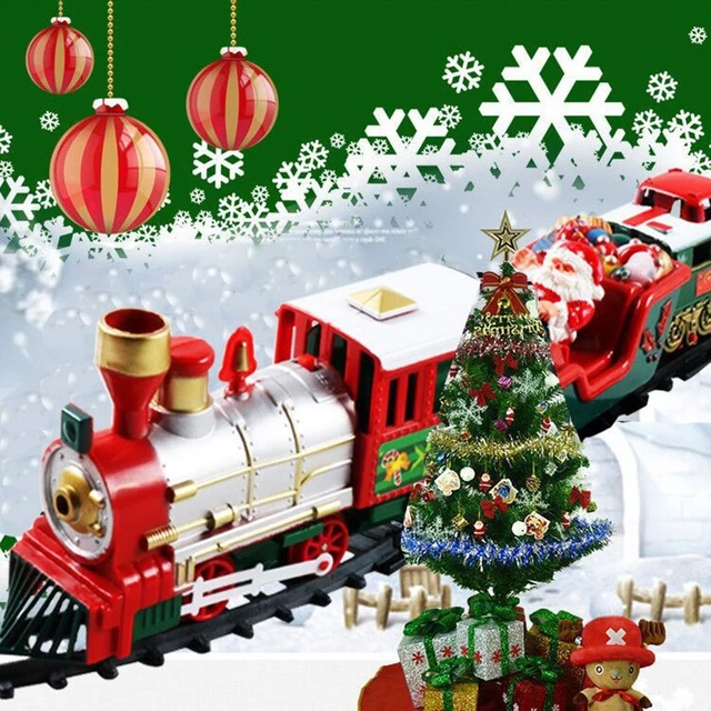 INTERACTIVE CHRISTMAS TRAIN Set with Lights Sounds and Child Safe ...