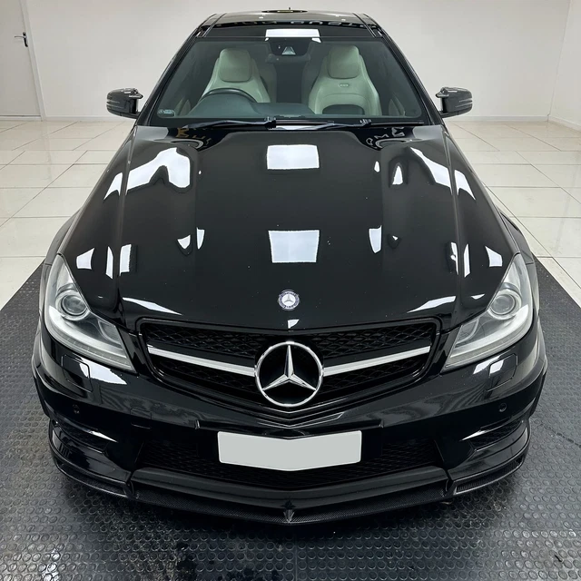 MERCEDES BENZ W204 C63 Facelift AMG Style Carbon Fibre Front Splitter ...