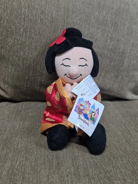 DISNEY STORE IT'S A Small World Chinese Girl Bean Bag Plush New 8" £12. ...