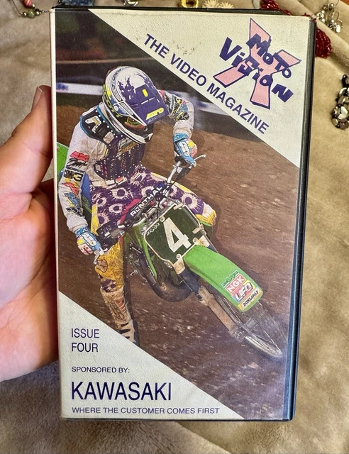 VINTAGE VHS TAPE of moto vision, issue 4, 500cc & 250cc GP Motocross ...
