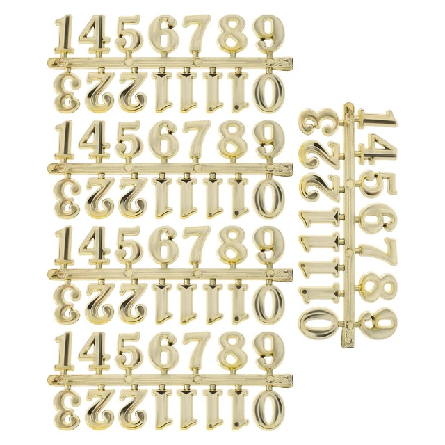 5 SETS CARTE Des Chiffres Arabes Numéro D'horloge Murale Kit Pièces EUR ...