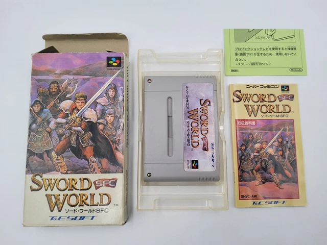SWORD WORLD SFC Super Famicom Nintendo SNES Complet Boxed EUR 20,00 ...