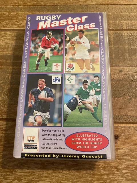 RUGBY MASTER CLASS VHS Video Presented By Jeremy Guscott ITV Sport Rare ...