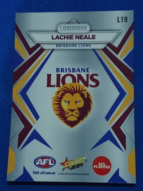 2024 SELECT AFL Footy Stars Luminous - Lachie NEALE, BRISBANE LIONS, L19 $1.50 - PicClick AU