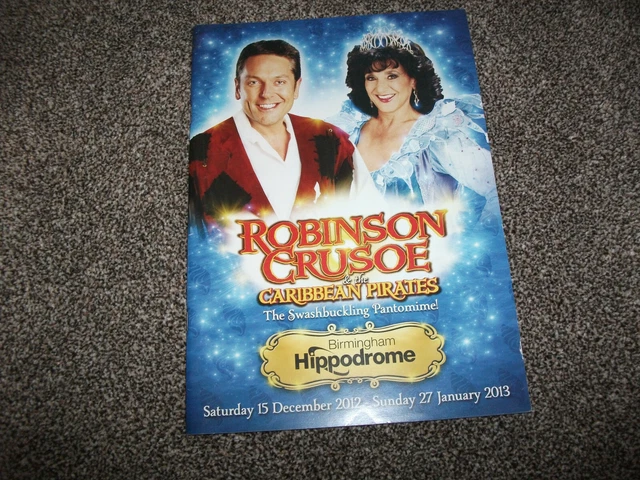 ROBINSON CRUSOE PANTOMIME brochure (Brian Conley, Lesley Joseph, 2012/ ...