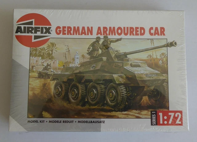 VINTAGE 1990S AIRFIX 1/72 SCALE WW2 GERMAN ARMOURED CAR £9.99 - PicClick UK