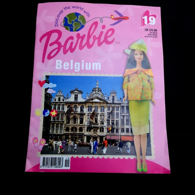 DISCOVER THE WORLD Barbie Dress Outfit With Magazine NO 19 Belgium NEW ...