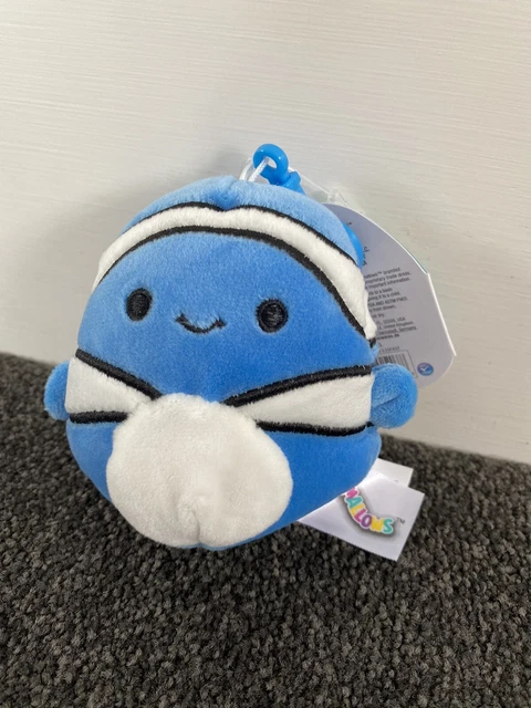 SQUISHMALLOW RICKY THE Blue Clownfish 3.5” CLIP BNWT/HTF £7.68 ...