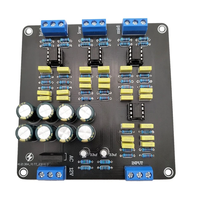 NE5532 SPEAKER CROSSOVER Dual-Channel 2.0 Stereo High/Mid/ 3-Way ...