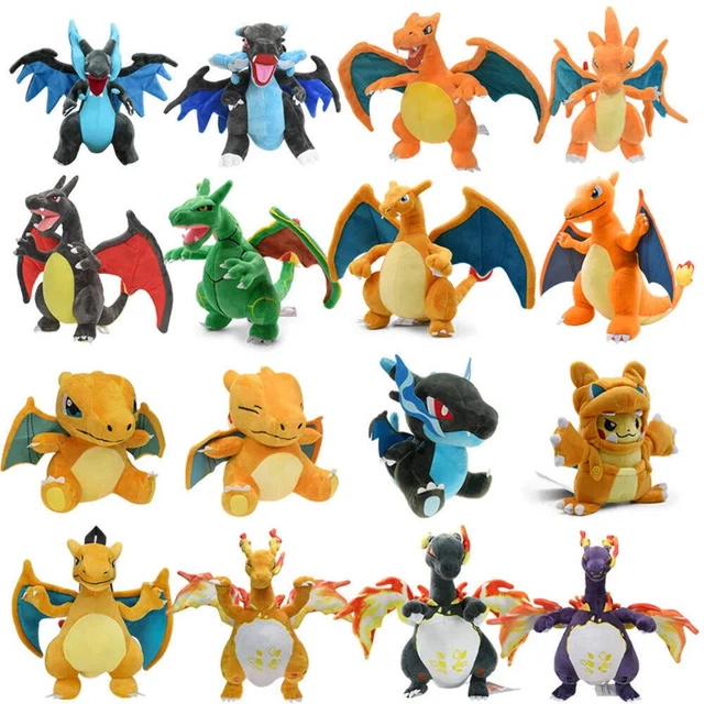 POKEMON PLUSH TOYS Shiny Charizard Mega Charizard X + More, Gotta Cath ...