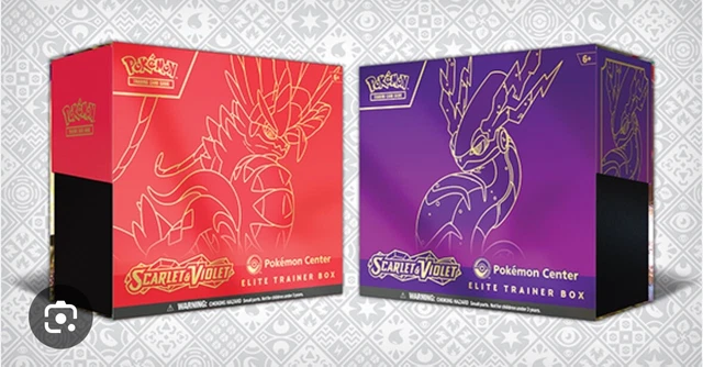 POKÉMON JCC ESCARLATA y Violeta Pokemon Center Elite Trainer Box Paquete ETB - Sellado EUR 187 ...